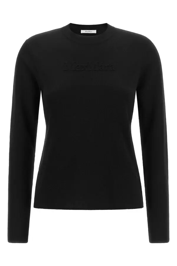 Max Mara Manto' Sweater With Embossed Logo