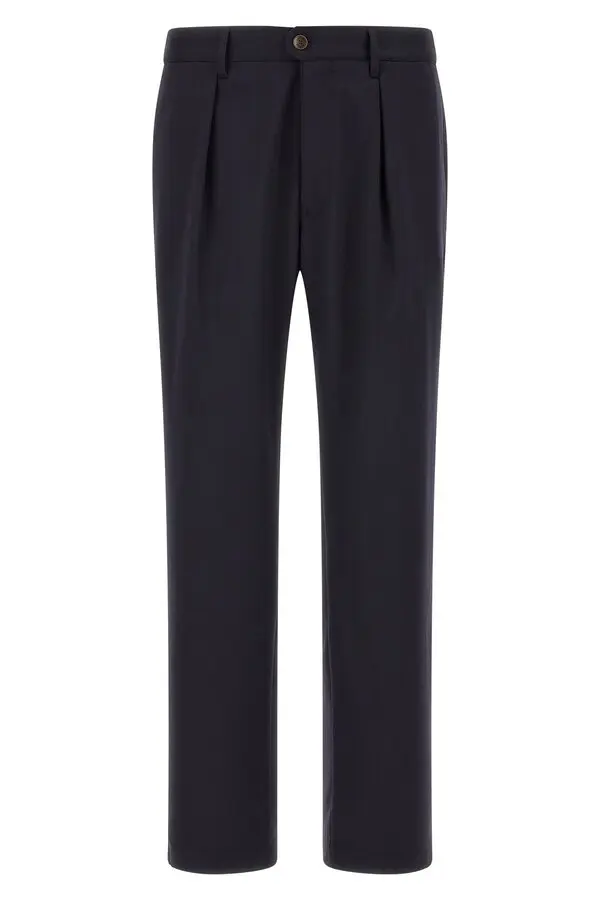 Incotex Formal Pants With Pleats - Blue
