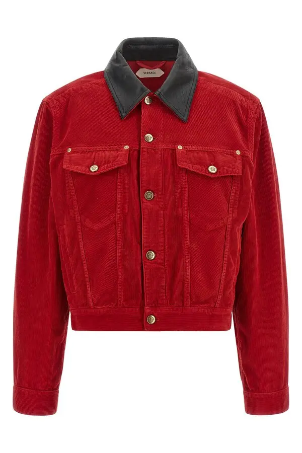 Versace Corduroy Jacket - Red