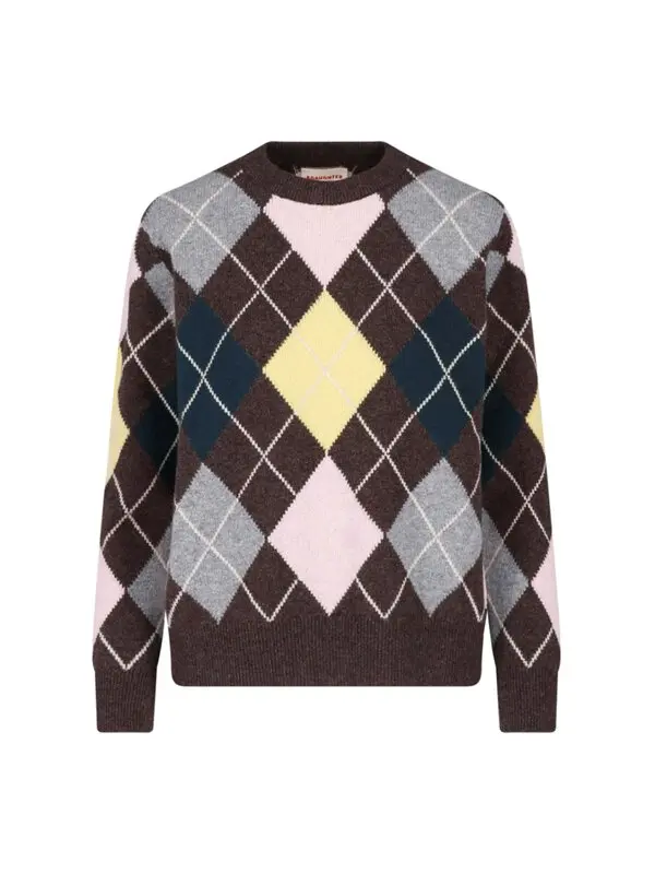 Daughter Ava Argyle Lambswool Sweater - Multi