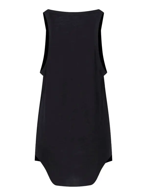 Rick Owens Wool And Silk Tank Top - Black