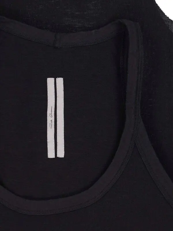 Rick Owens Wool And Silk Tank Top - Black