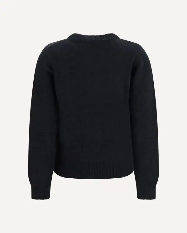 GANNI Wool Sweater With Graphic Teddy Bear Print