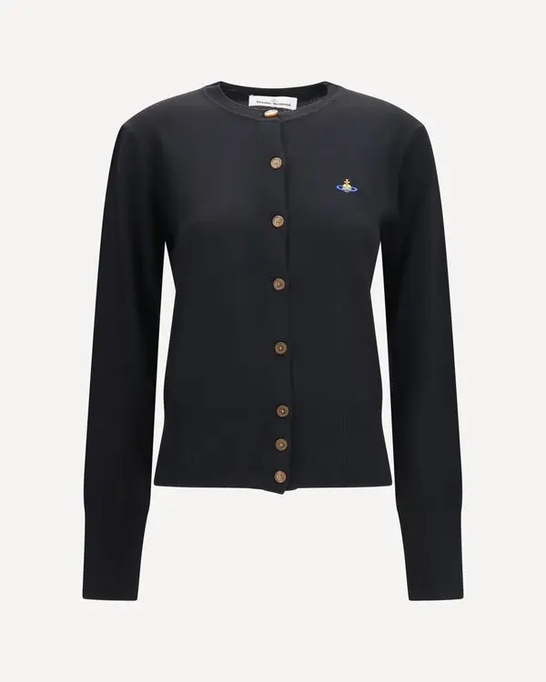 VIVIENNE WESTWOOD Bea Wool Cardigan - Black