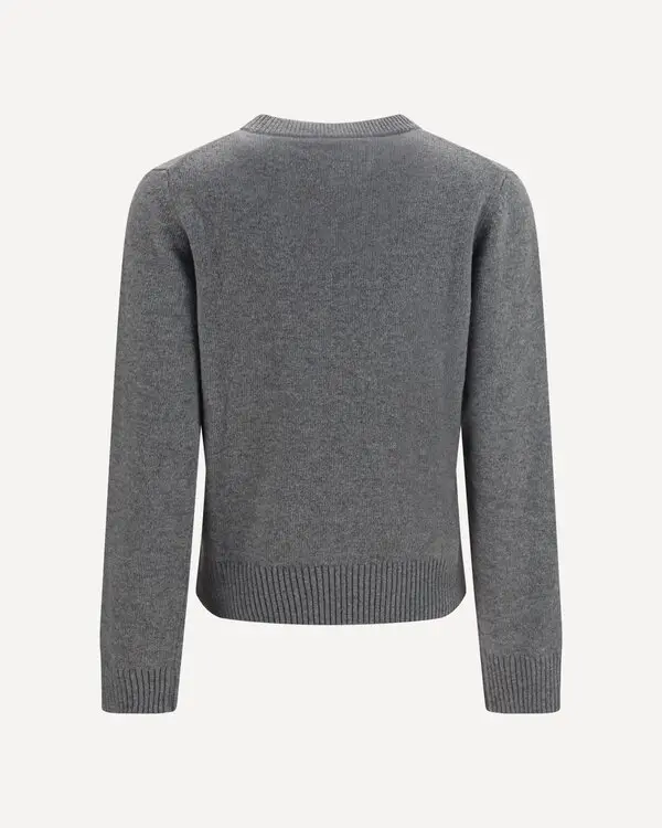 GANNI Teddy Wool Crewneck Sweater