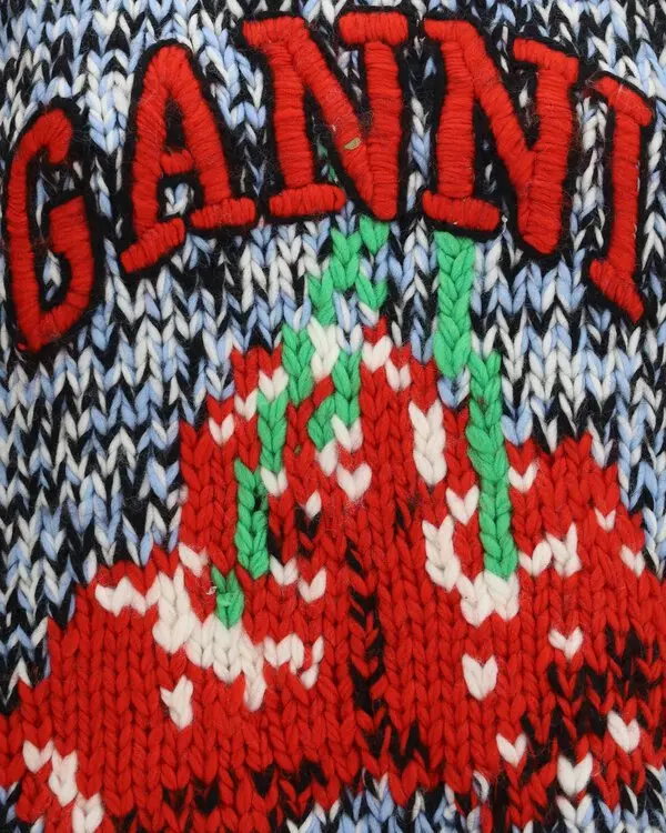 GANNI Wool Cherry Vest - Multicolour