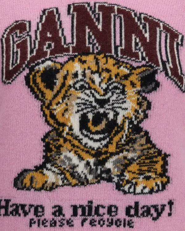 GANNI Wool Graphic Weater