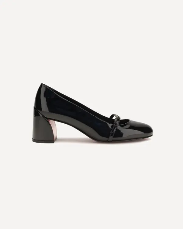 CHRISTIAN LOUBOUTIN Jane Nina Patent Leather Mary Jane Pumps