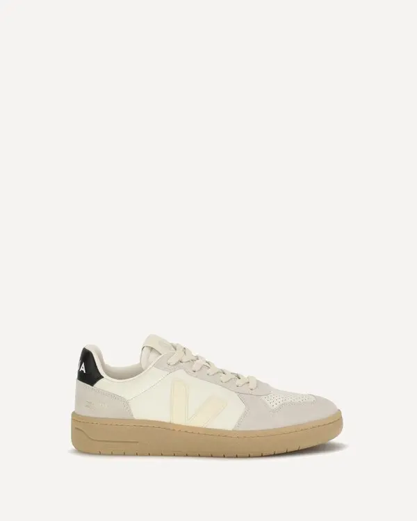 VEJA V-82 Leather Sneakers - Beige