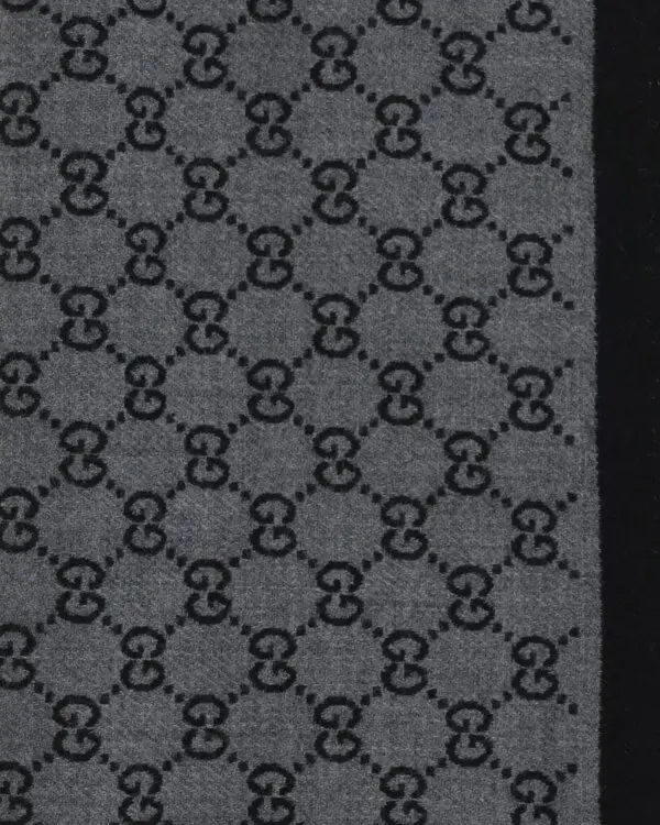 Gucci Gg Jacquard Wool Scarf