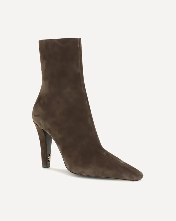 Saint Laurent Jill Suede Ankle Boots