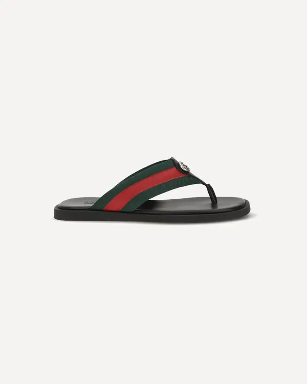 Gucci Maverik Gg Interlocking Flip-flop Sandals