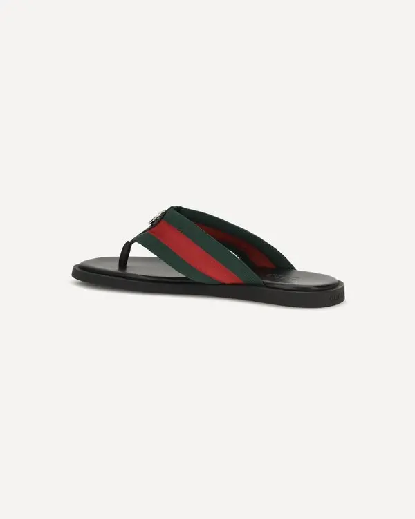 Gucci Maverik Gg Interlocking Flip-flop Sandals