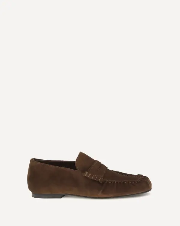 ALOHAS Aven Suede Loafers - Brown