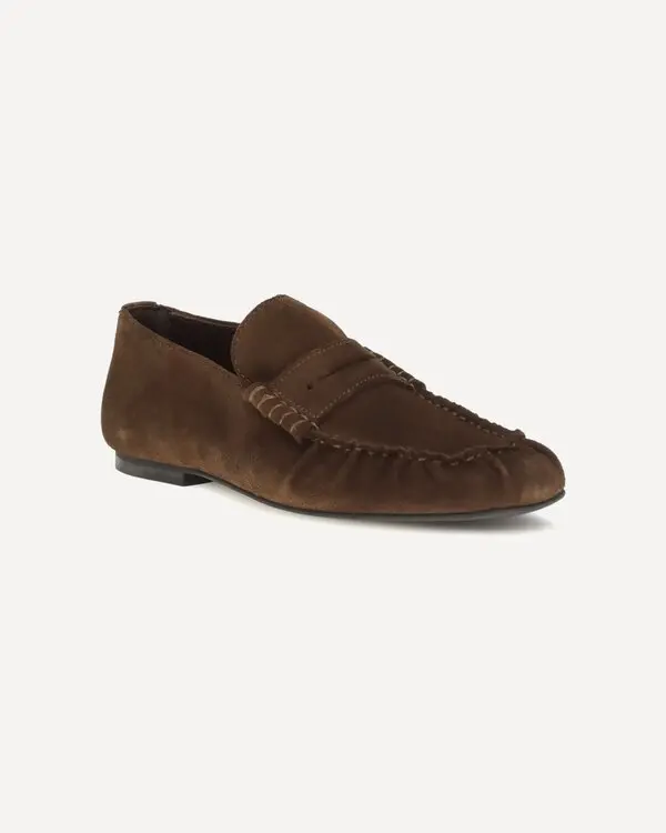 ALOHAS Aven Suede Loafers - Brown