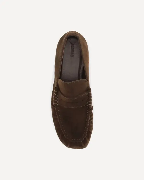 ALOHAS Aven Suede Loafers - Brown