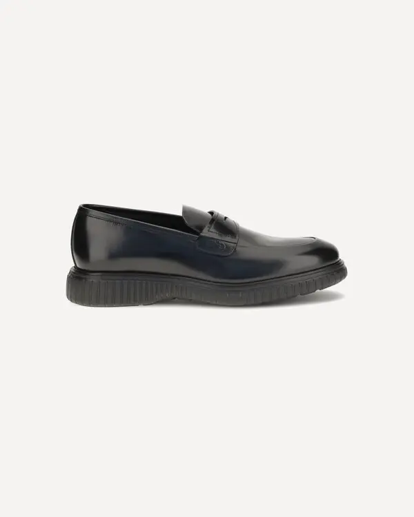 FERRAGAMO Brushed Calfskin Loafers