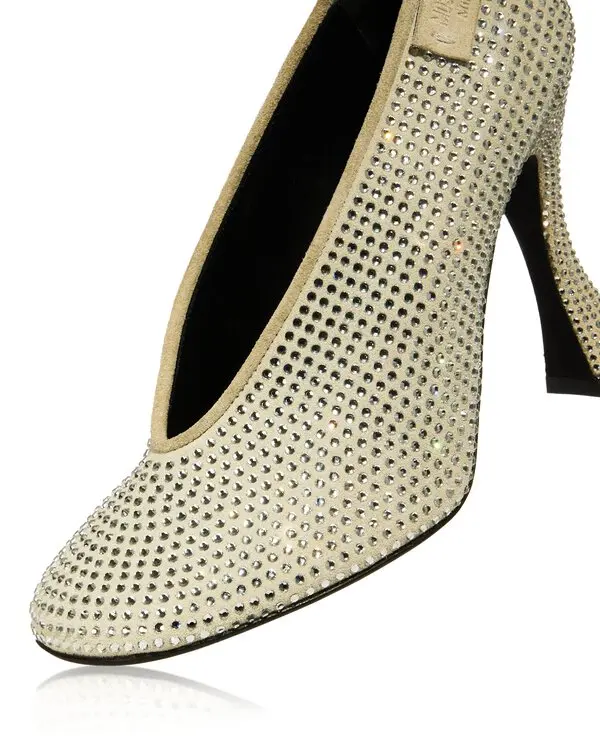 Moschino Embellished High Heel Pumps