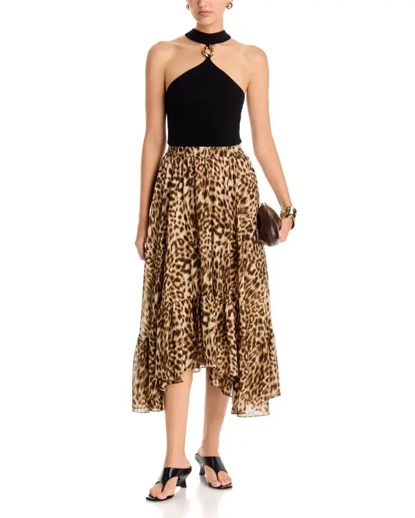 Michael Kors Handkerchief-hem Pull On Skirt