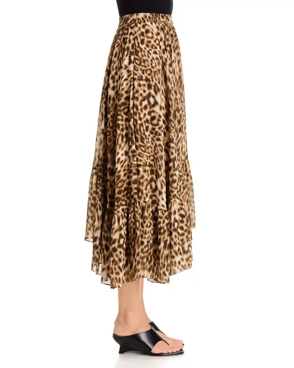 Michael Kors Handkerchief-hem Pull On Skirt