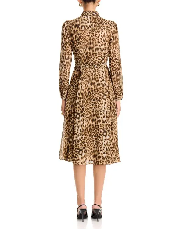 Michael Kors Belted Midi Shirt Dress