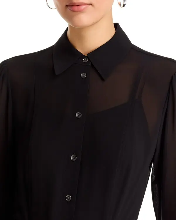 Michael Kors Belted Midi Shirt Dress