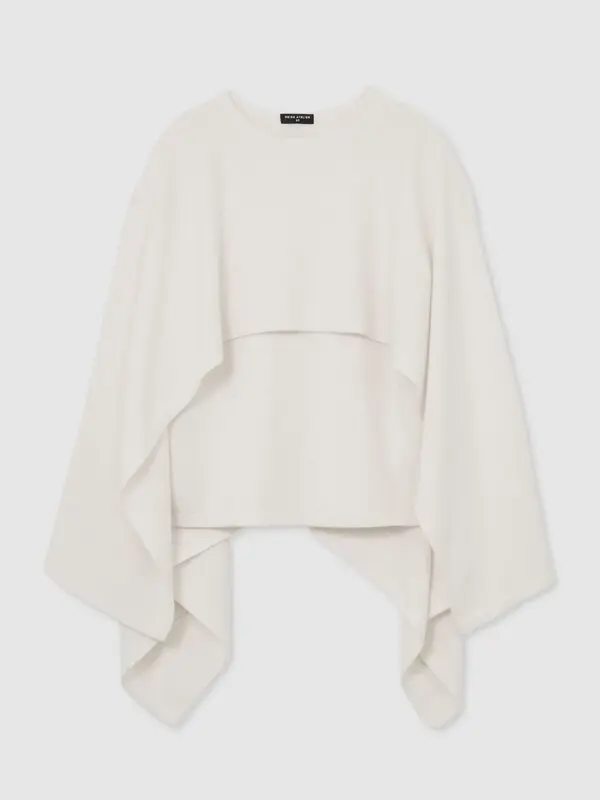 ATELIER Wool-cashmere Cape Knit Jumper