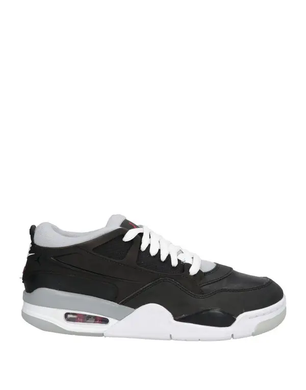 JORDAN Sneakers Charcoal Size Leather, Textile Fibers