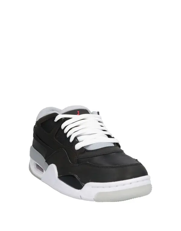 JORDAN Sneakers Charcoal Size Leather, Textile Fibers