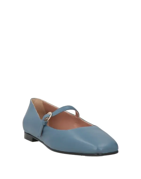 POLLINI Ballet Flats Size Leather - Blue