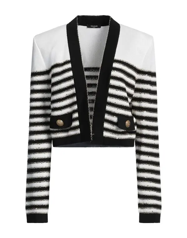 Balmain Jacket Bright Size Viscose, Metallic Fiber