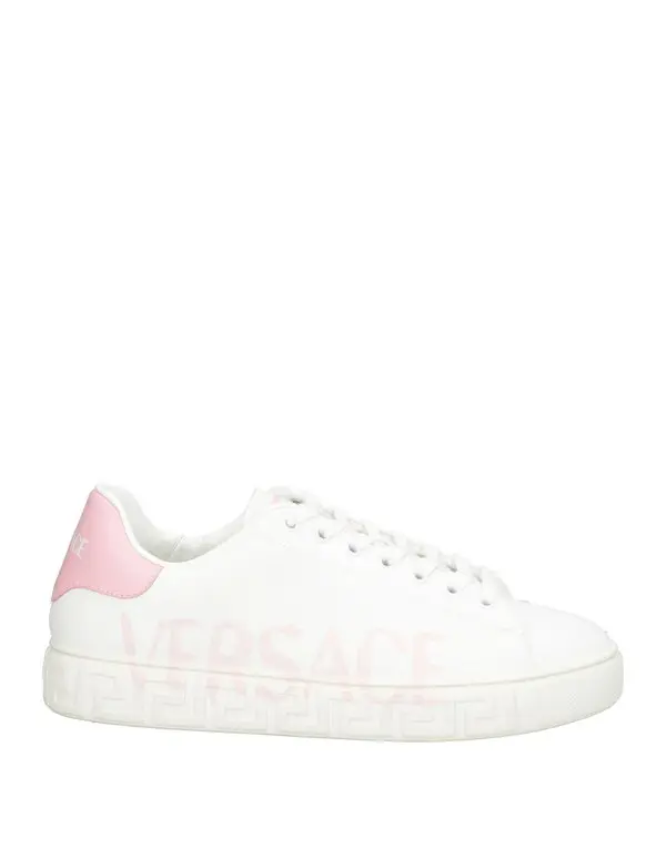 Versace Calfskin Low-top Sneakers With Logo Detail