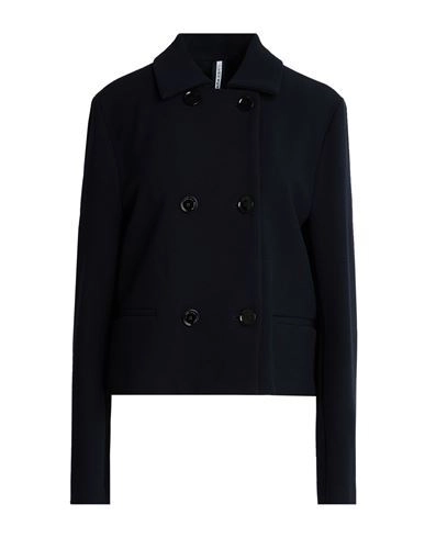 Liviana Conti Double-breasted Crepe Jacket - Blue