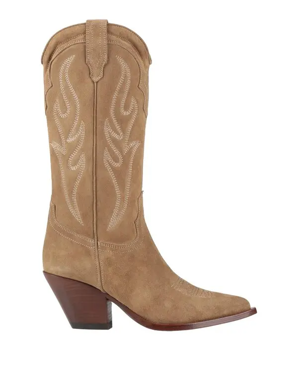 SONORA Camel Leather Cowboy Boots