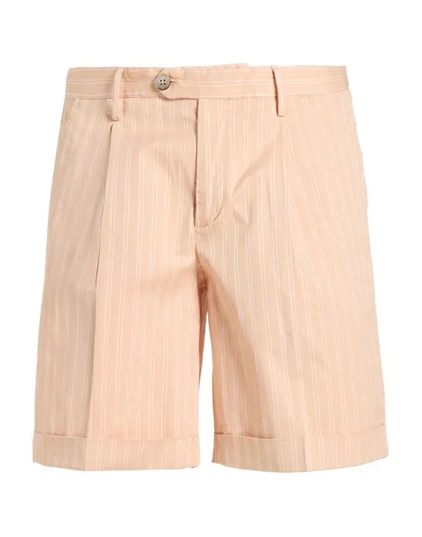 MICHAEL COAL Shorts & Bermuda Shorts Apricot Size Cotton, Polyester, Elastane