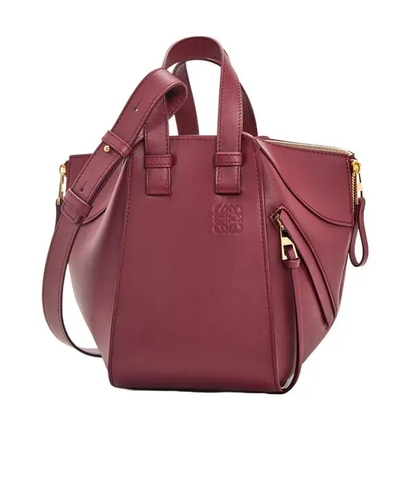Loewe Hammock Compact Bag In Classic Calfskin