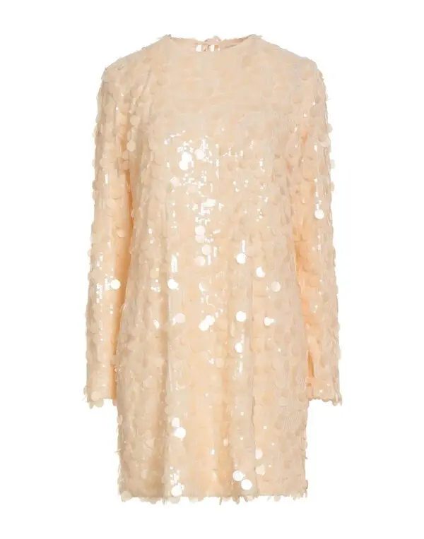 SEMICOUTURE Mini Dress Cream Size Polyester
