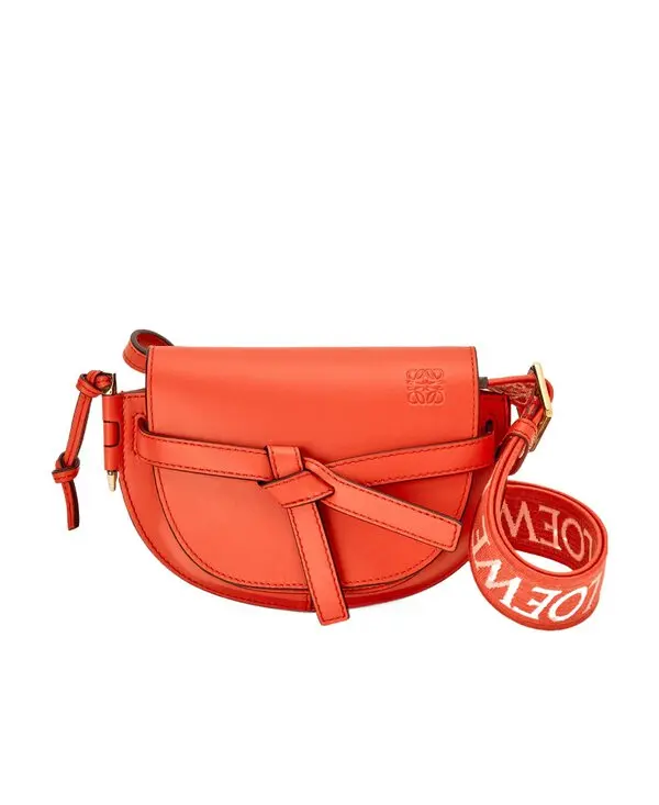 Loewe Gate Knot-detailed Mini Crossbody Bag - Orange