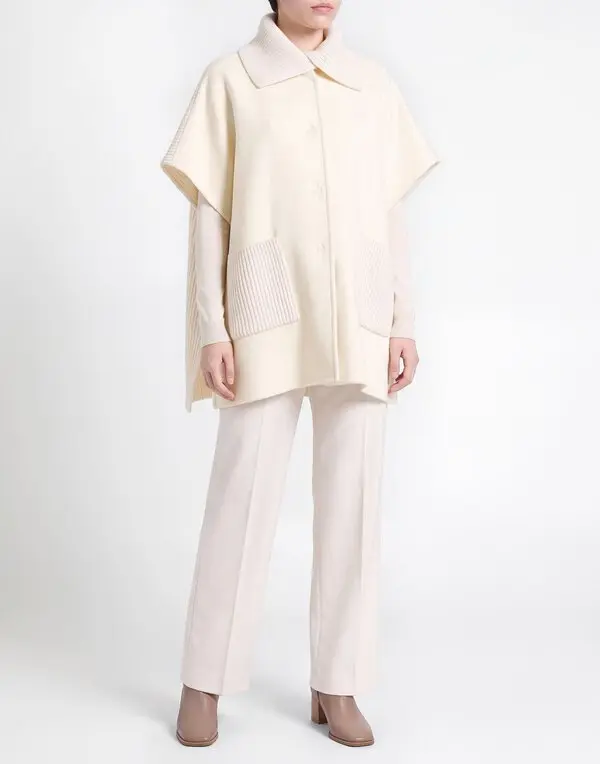 GRAN SASSO Cape Ivory Size Wool