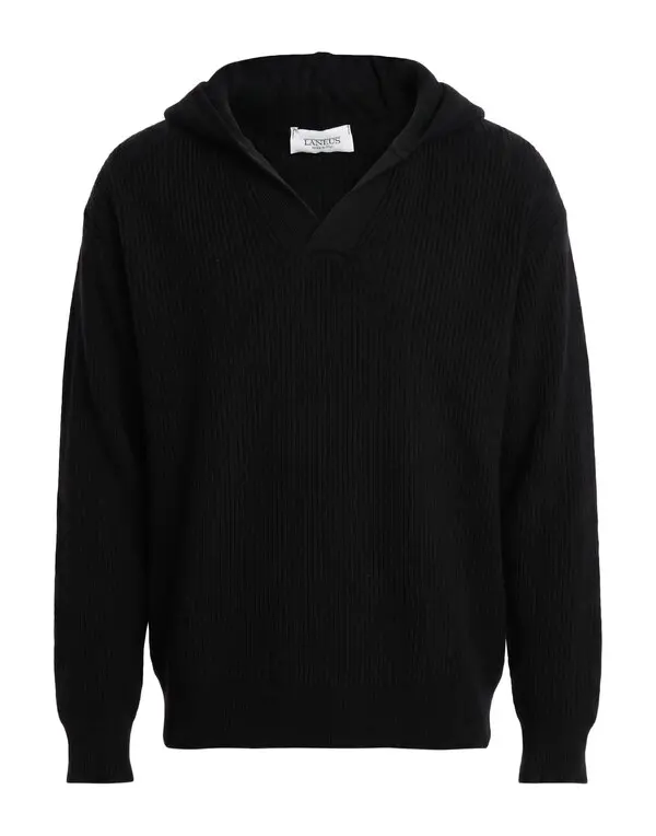 LANEUS Ribbed Knit Wool & Recycled Polyamide Sweater
