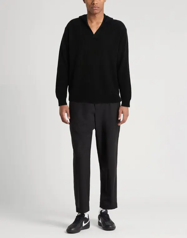 LANEUS Ribbed Knit Wool & Recycled Polyamide Sweater