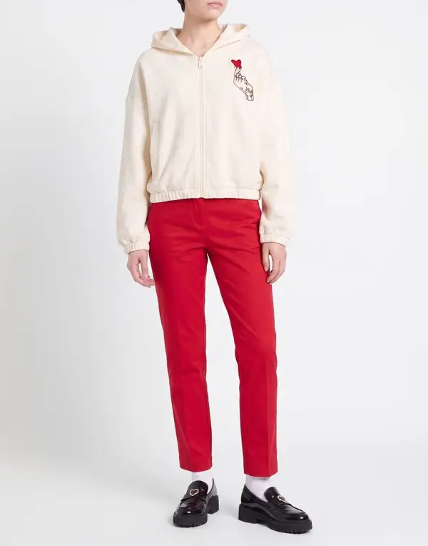 Moschino Sweatshirt Cream Size Cotton