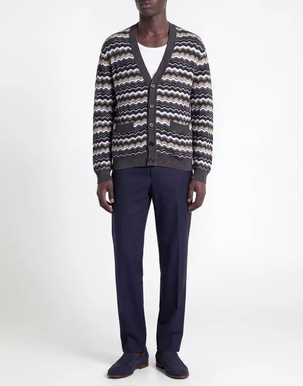 Missoni Intarsia-knit Wool And Cotton Cardigan