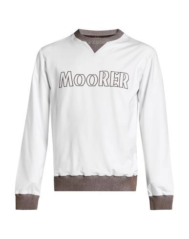 MOORER Sweatshirt Size Viscose, Polyamide, Elastane - White