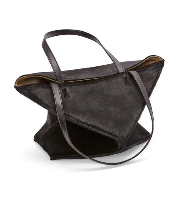 Loewe Puzzle Fold Tote In Hairy Calfskin