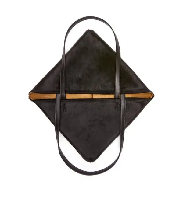 Loewe Puzzle Fold Tote In Hairy Calfskin