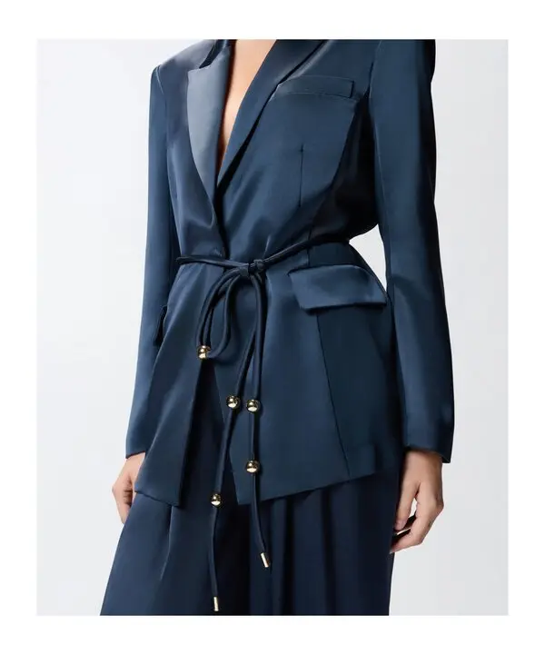 Pinko Shiny Satin Blazer