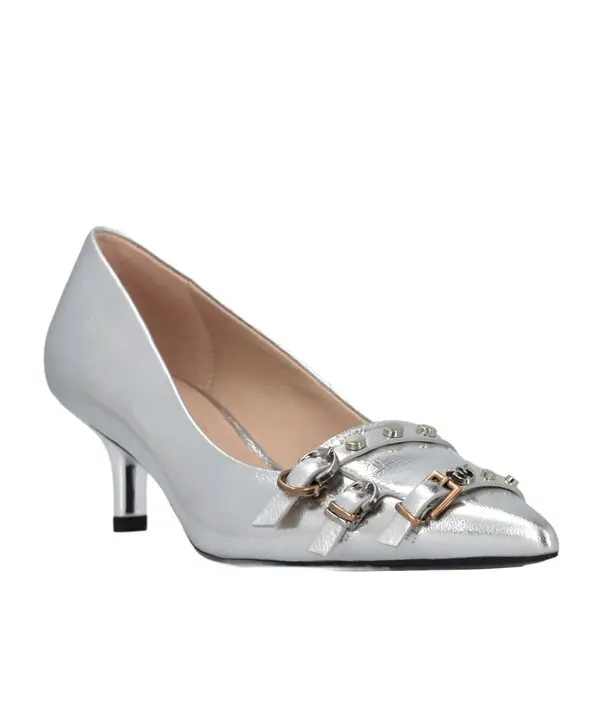 Pinko Buckle-embellished Pointed-toe Pumps