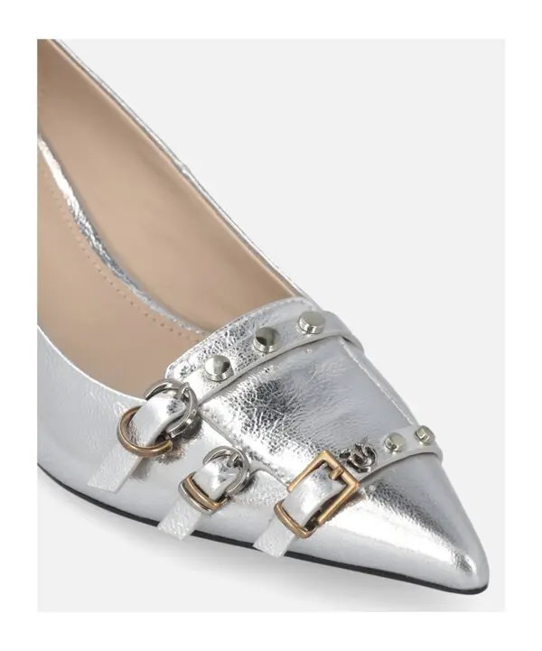 Pinko Buckle-embellished Pointed-toe Pumps