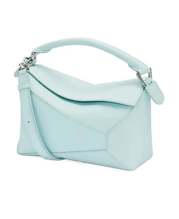 Loewe Small Puzzle Bag In Classic Calfskin - Blue